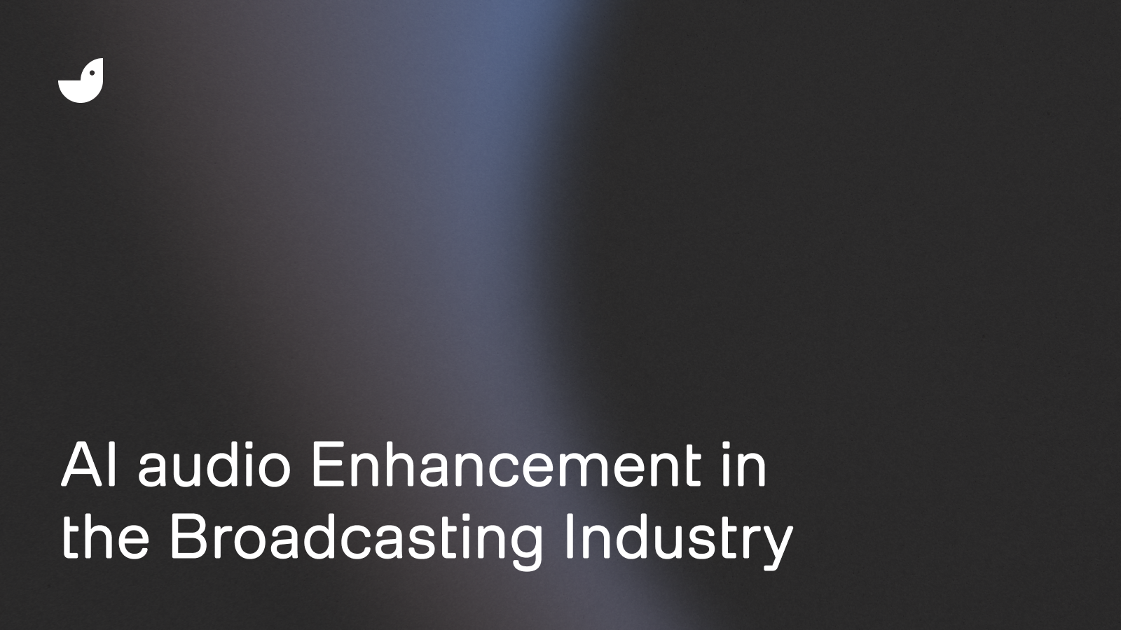 AI audio enhancement in the broadcasting industry - ai-coustics