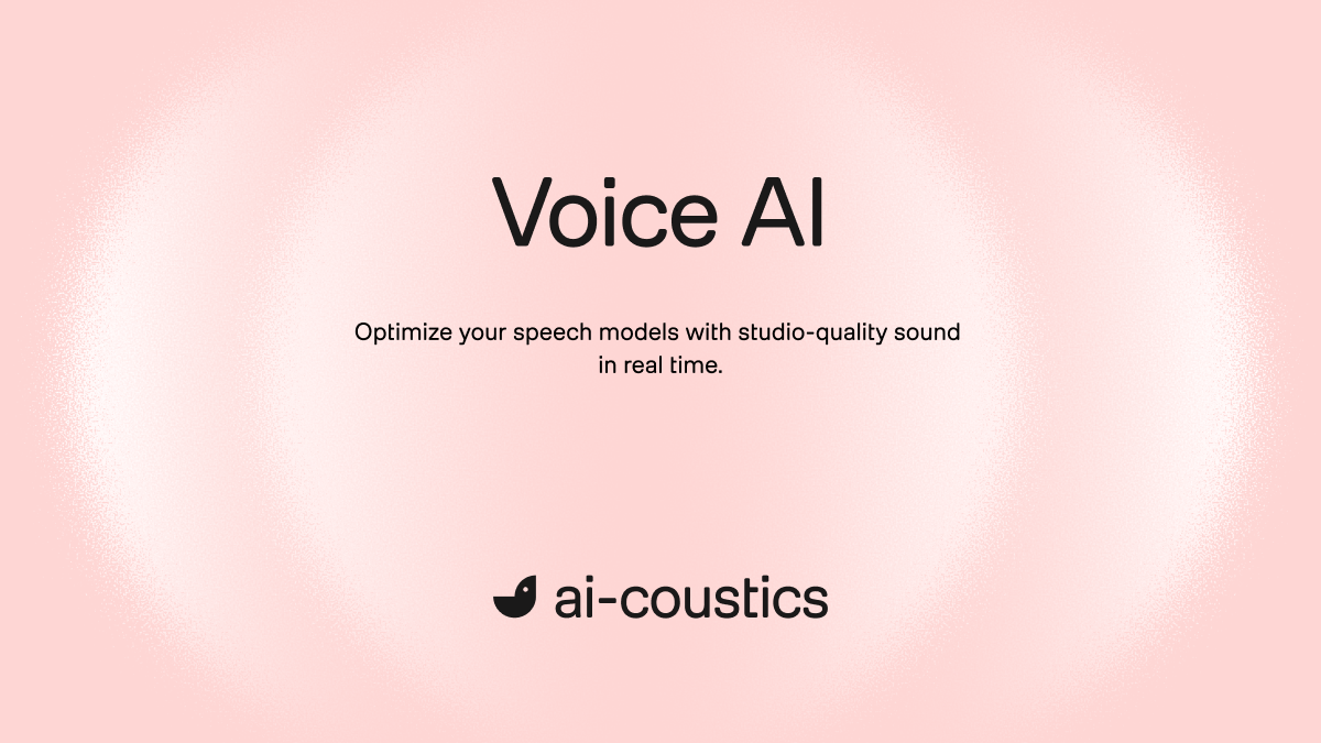 Voice AI - ai-coustics